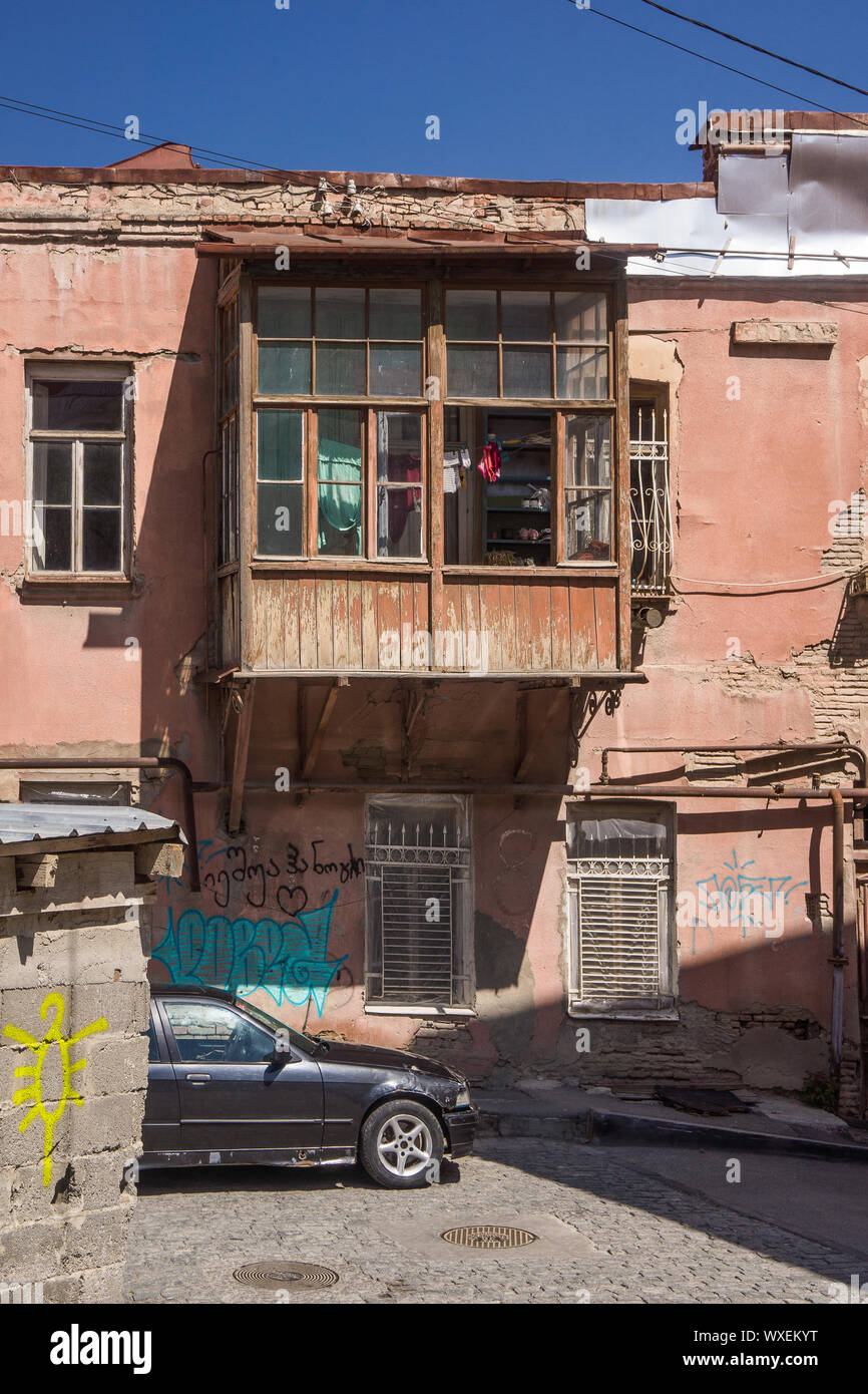 Balcony old tiflis house hi-res stock photography and images - Alamy