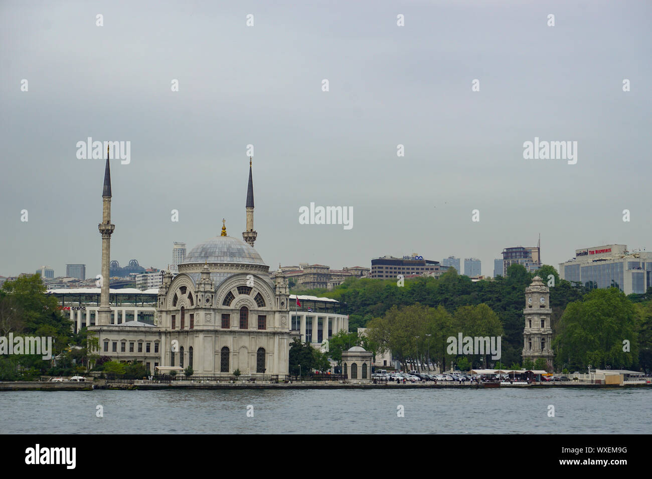 the Dolmabahce Mosque on the Strait of Istanbul Stock Photo - Alamy