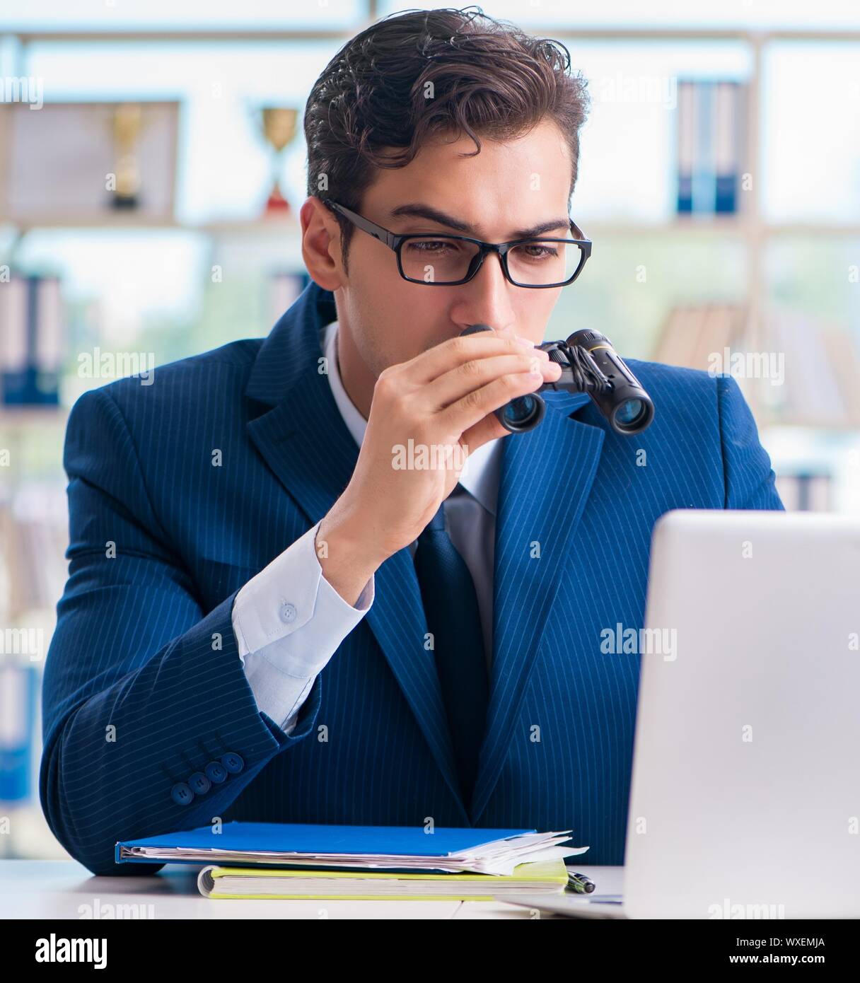 Auditor looking for errors in the financial statements Stock Photo - Alamy