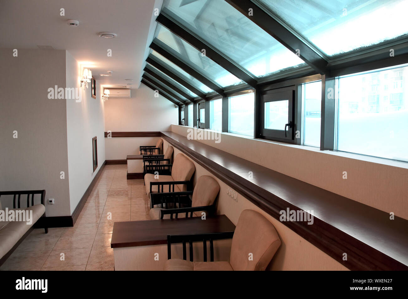 Rest room in office building interior Stock Photo - Alamy