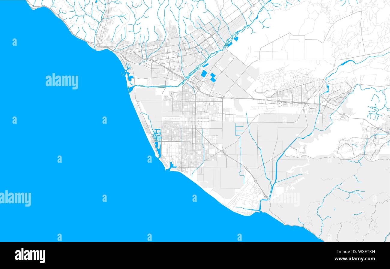 Mapa De Oxnard, California