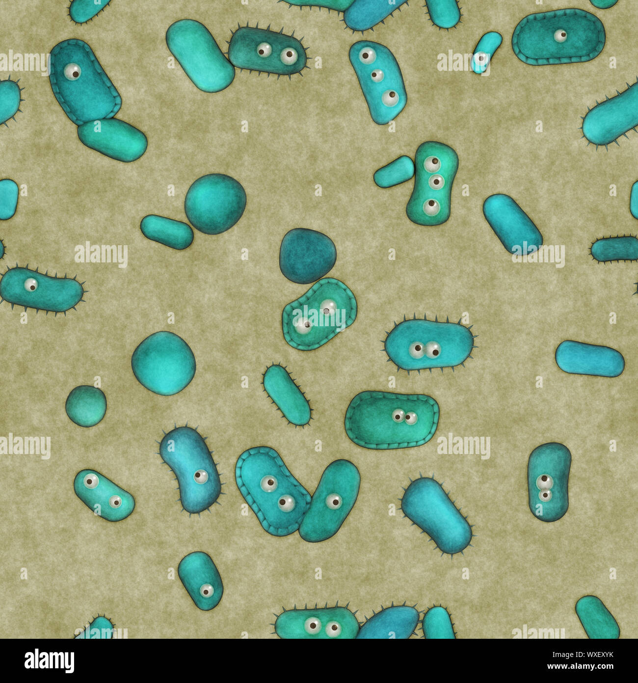 funny microbes texture Stock Photo - Alamy