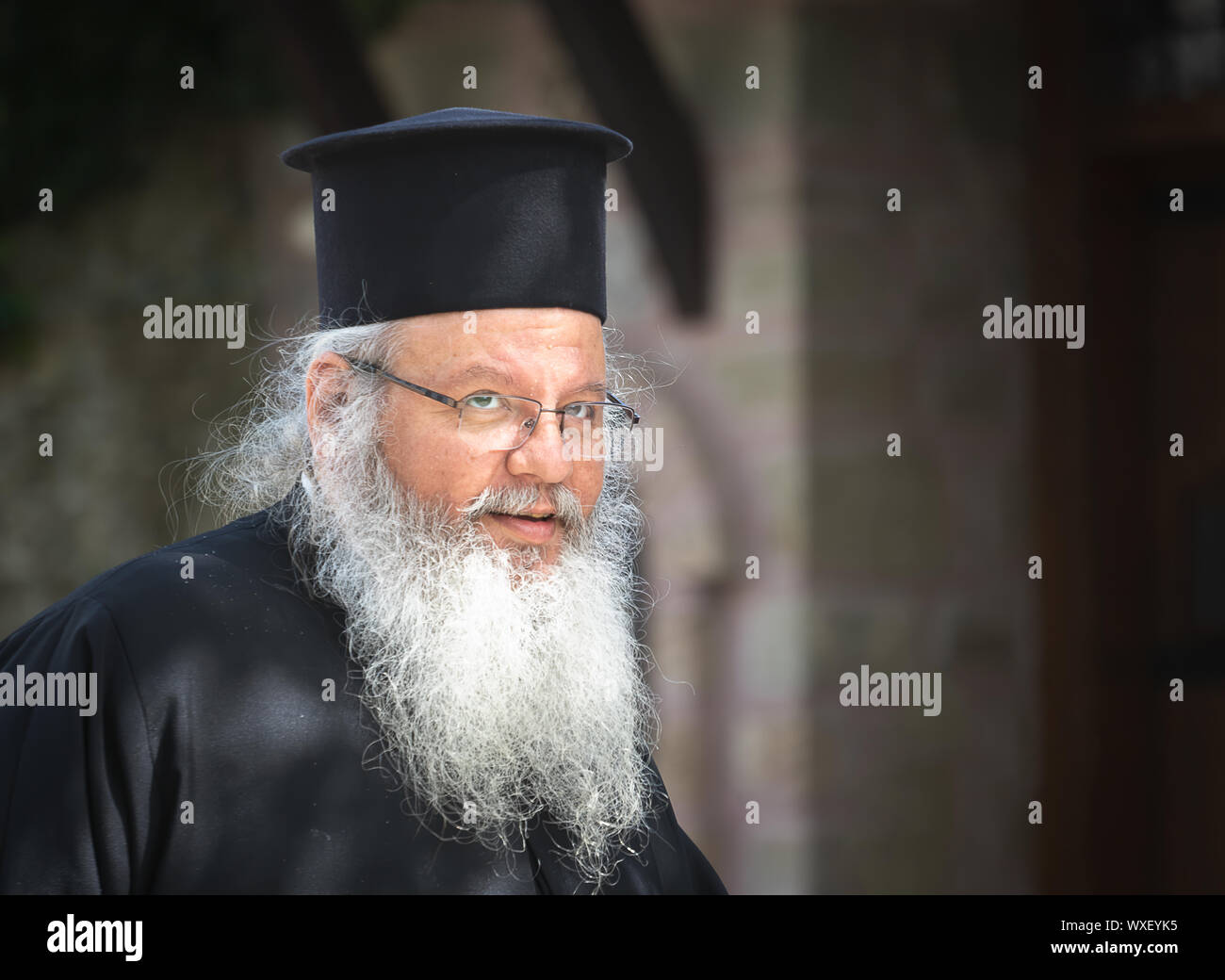 Bearded priest monk hi-res stock photography and images - Alamy