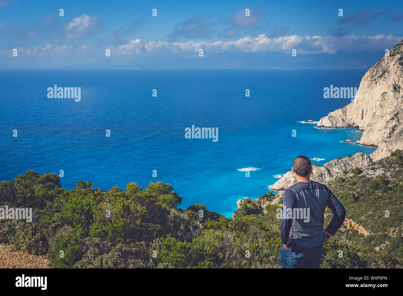 Panoramic view of navagio beach hi-res stock photography and images - Alamy