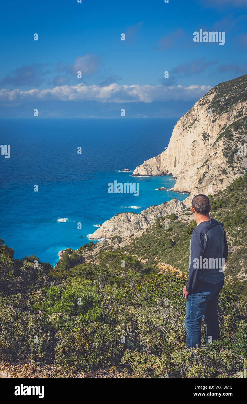 Panoramic view of navagio beach hi-res stock photography and images - Alamy