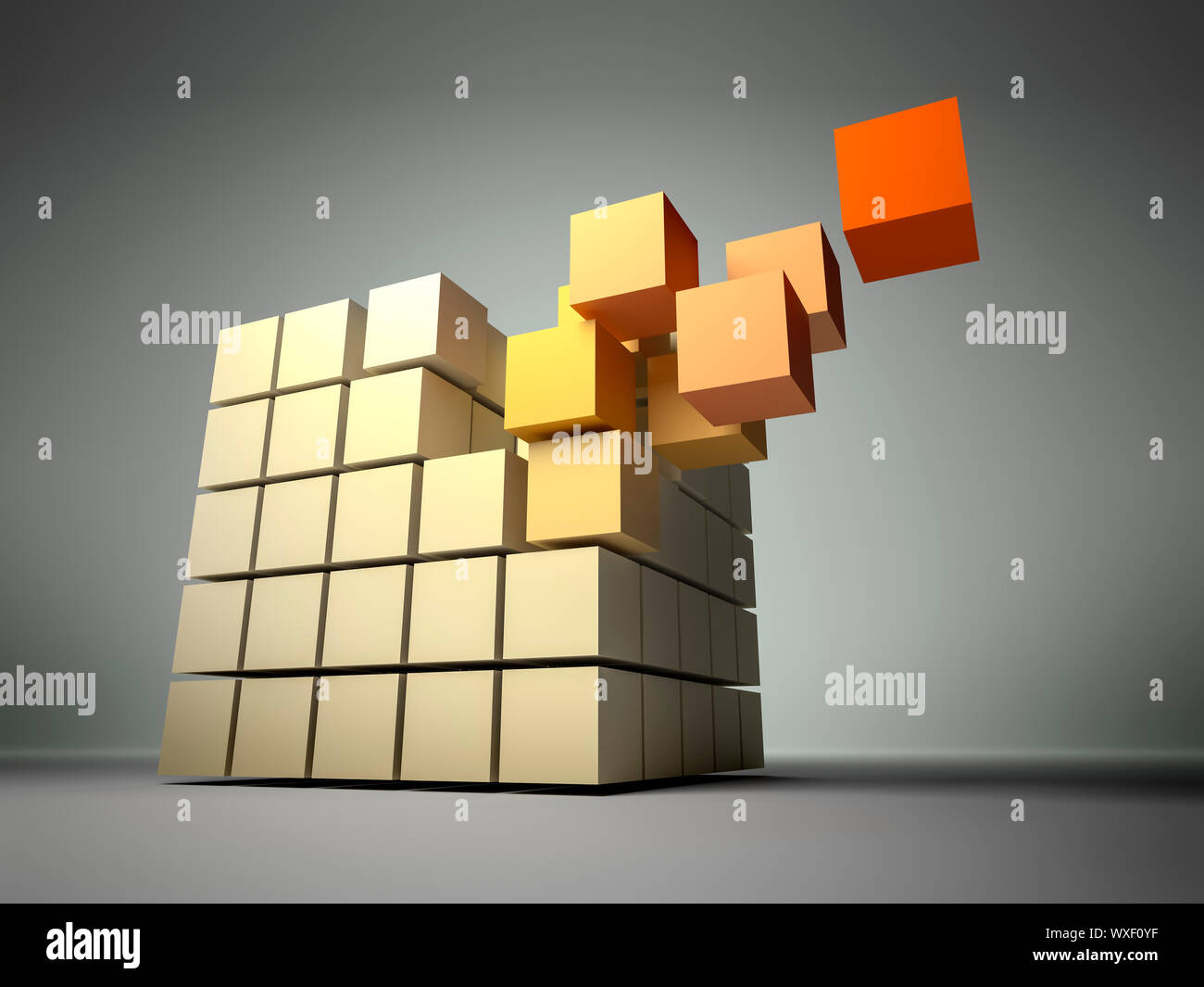 Render Of A Group Of Cubes High Resolution Stock Photography and Images ...