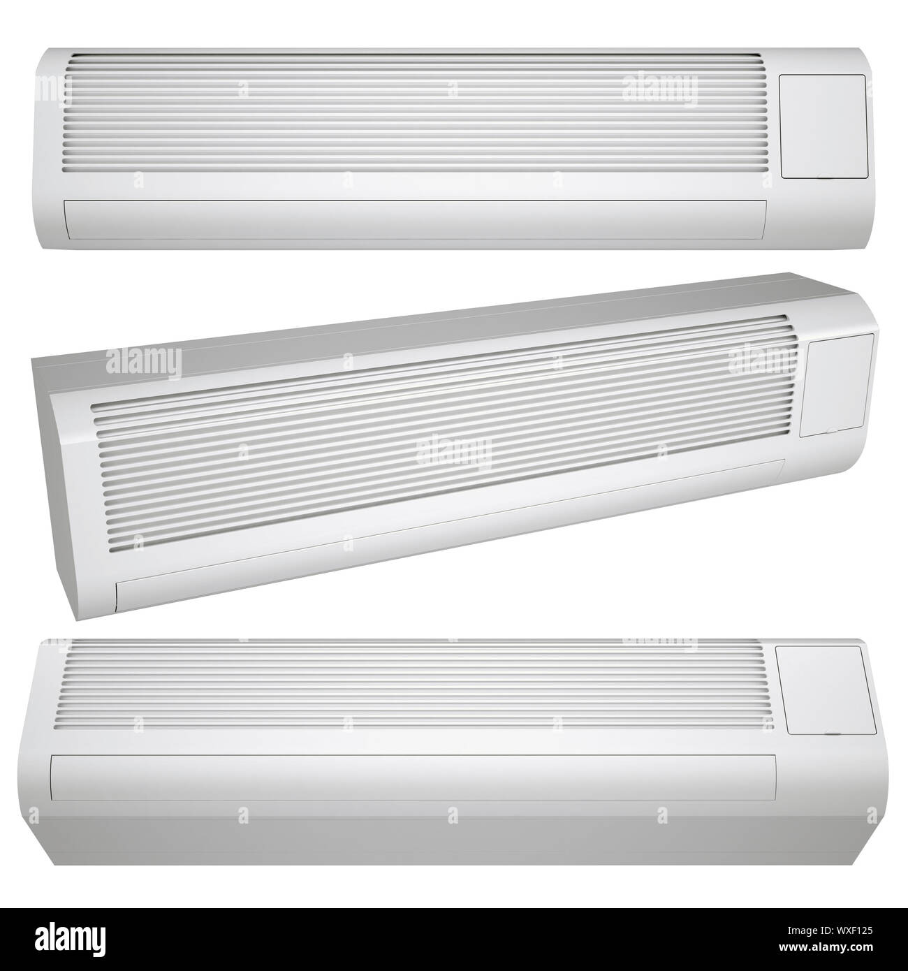 Wall mounted air conditioner Cut Out Stock Images & Pictures - Alamy