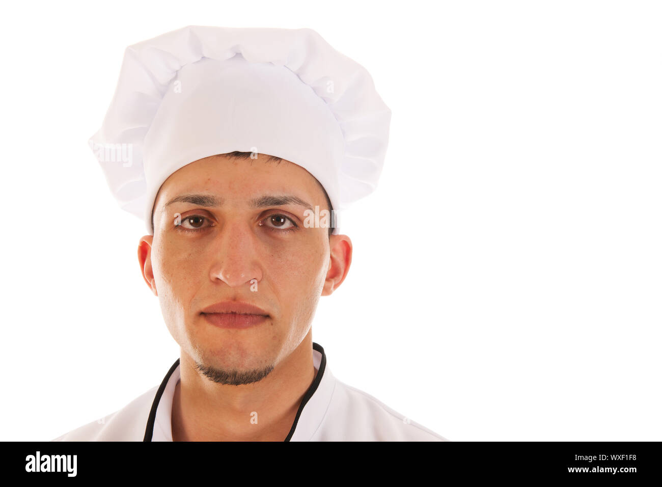 Portrait of a male cool isolated over white background Stock Photo - Alamy