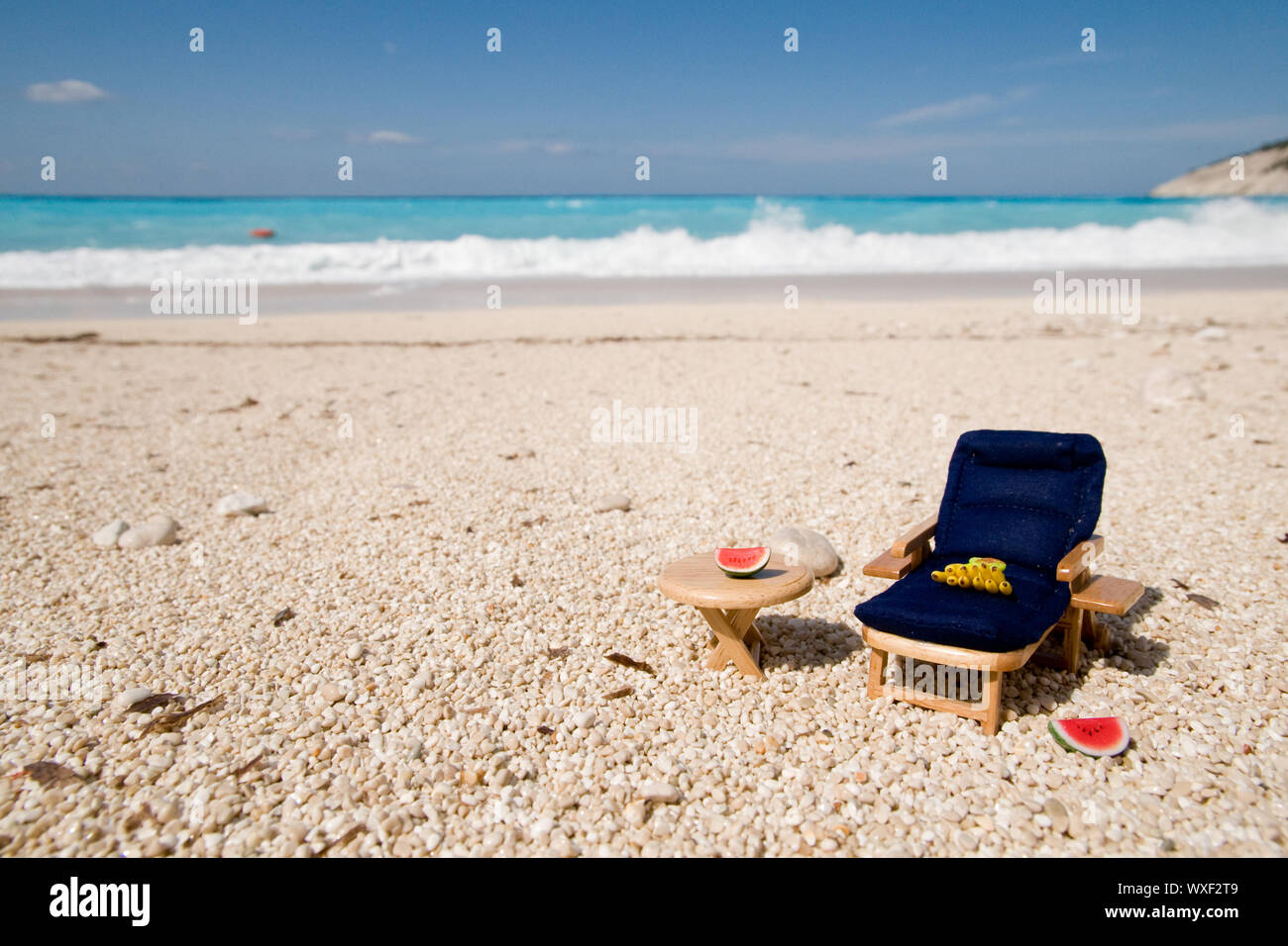 little furniture at the beach Stock Photo - Alamy