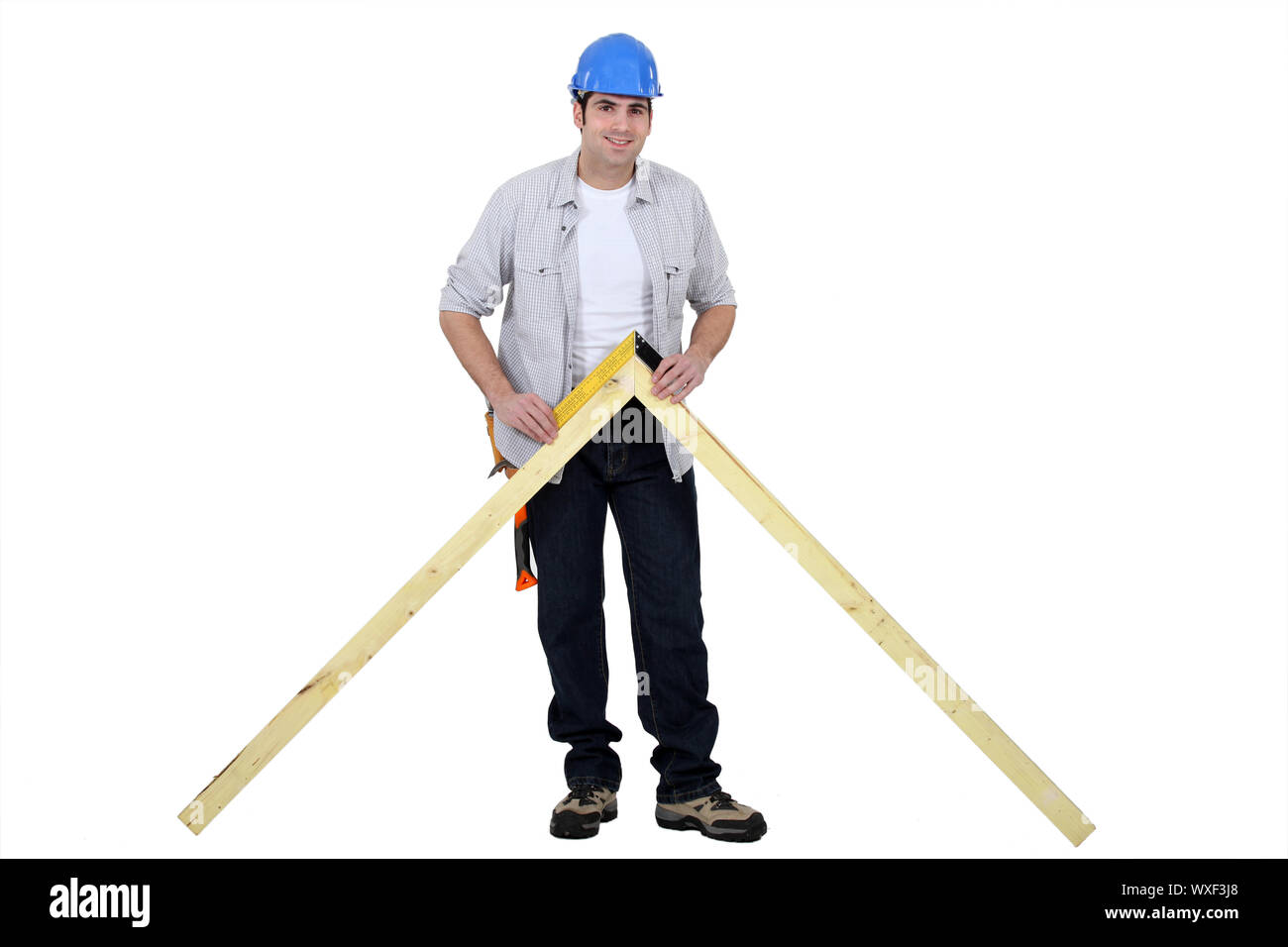Framing carpenter Cut Out Stock Images & Pictures - Alamy