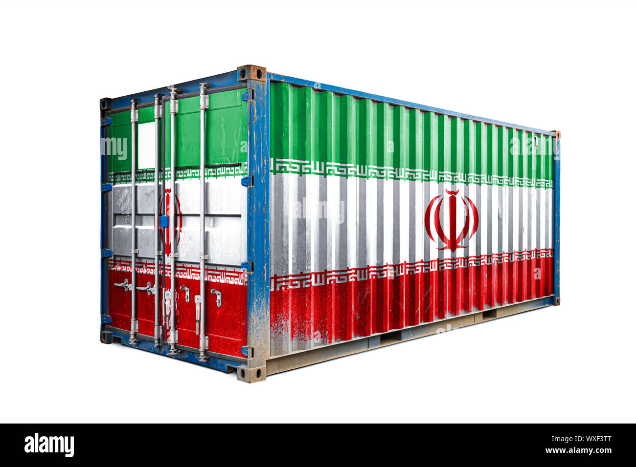 The concept of Iran export-import, container transporting and national ...