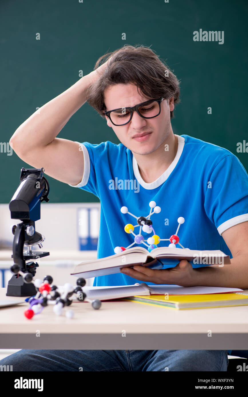 Male student model molecule hi-res stock photography and images - Alamy