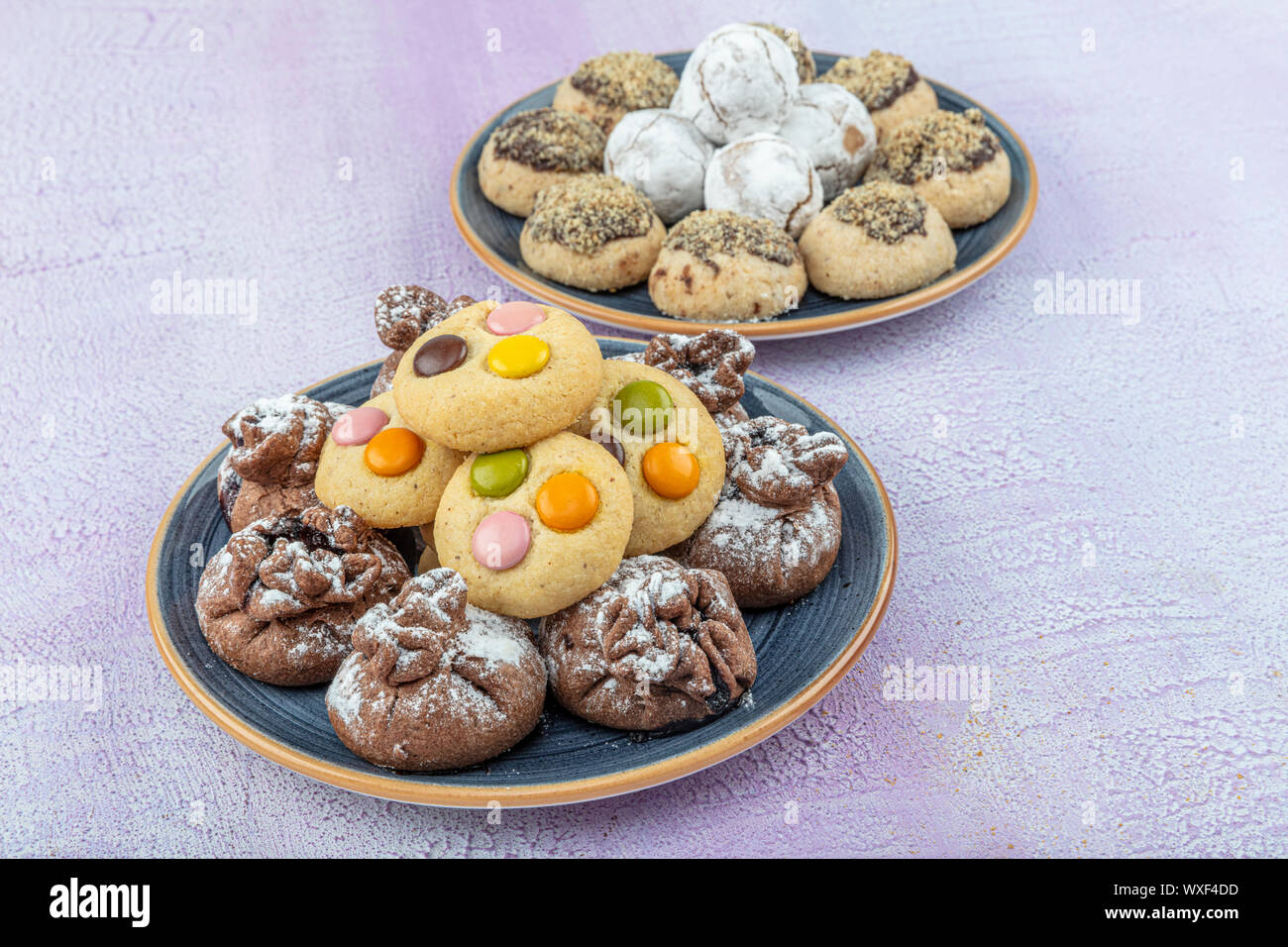 Turkish traditional sweets and cookies, candy. Bakery products. Sweet ...