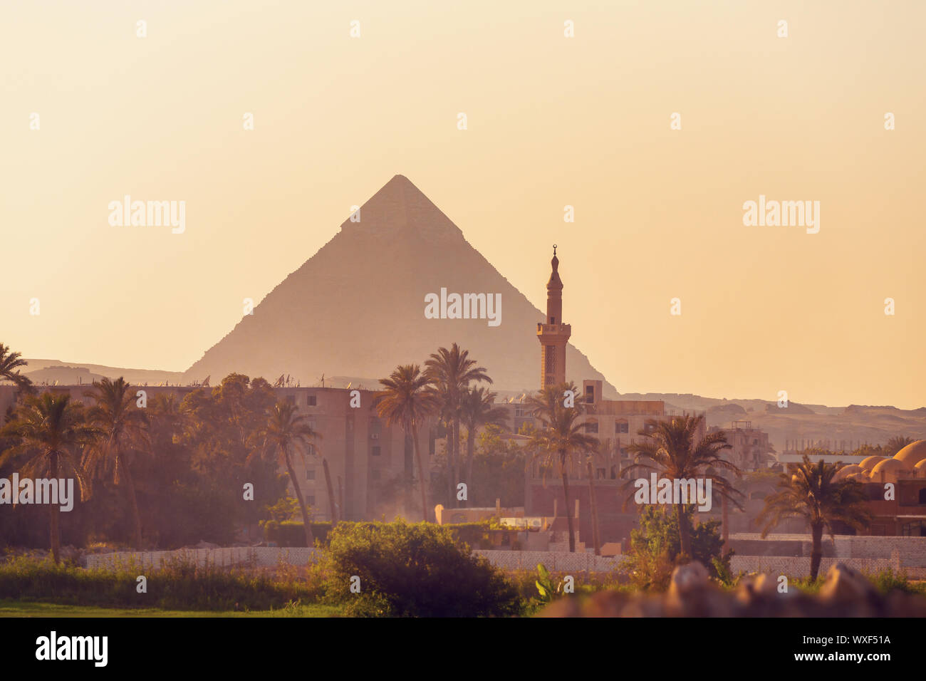 Panorama of the Great Pyramids of Giza, Egypt Stock Photo - Alamy