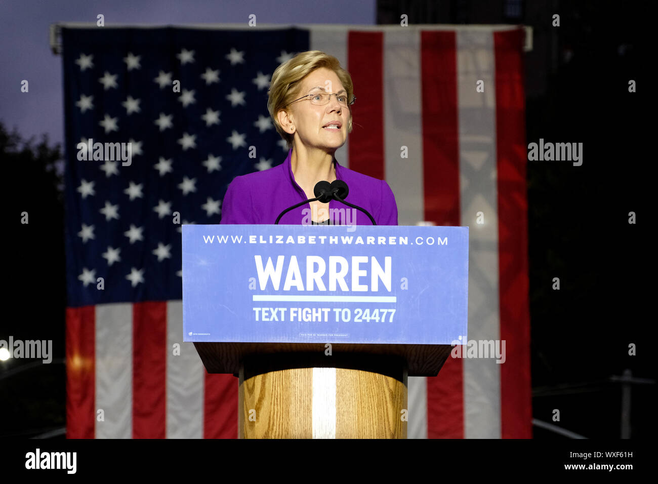 New York, United States. 16th Sep, 2019. Presidential Candidate ...
