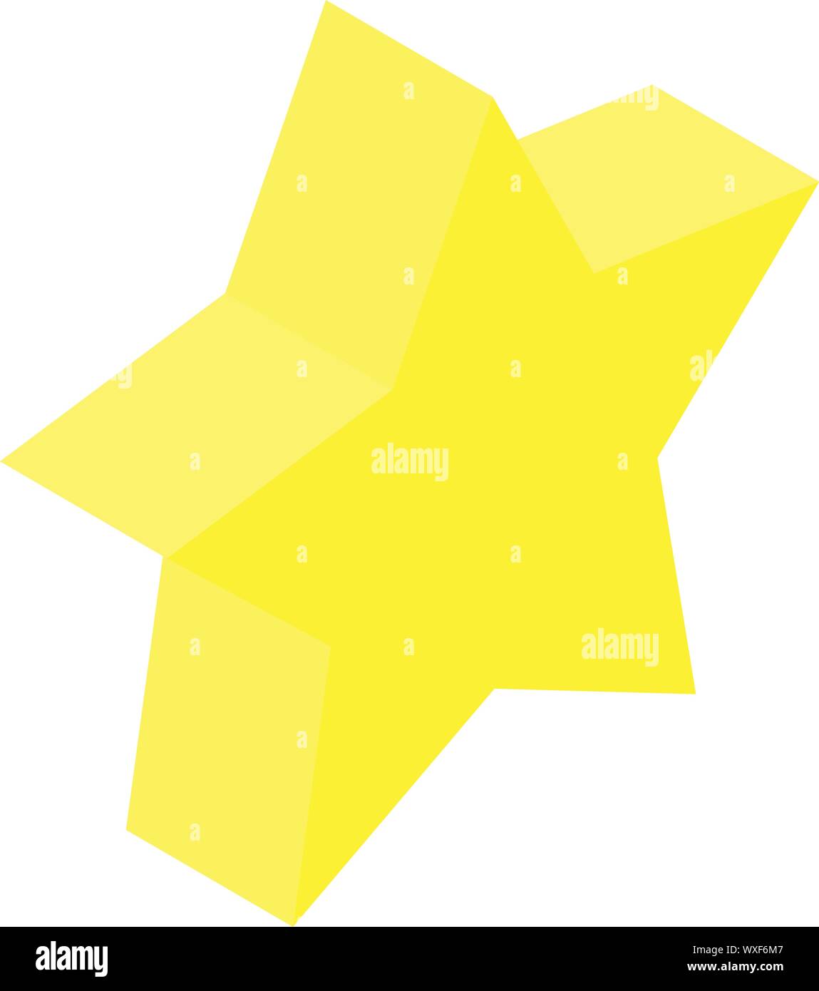 Star icon. Isometric of star vector icon for web design isolated on ...