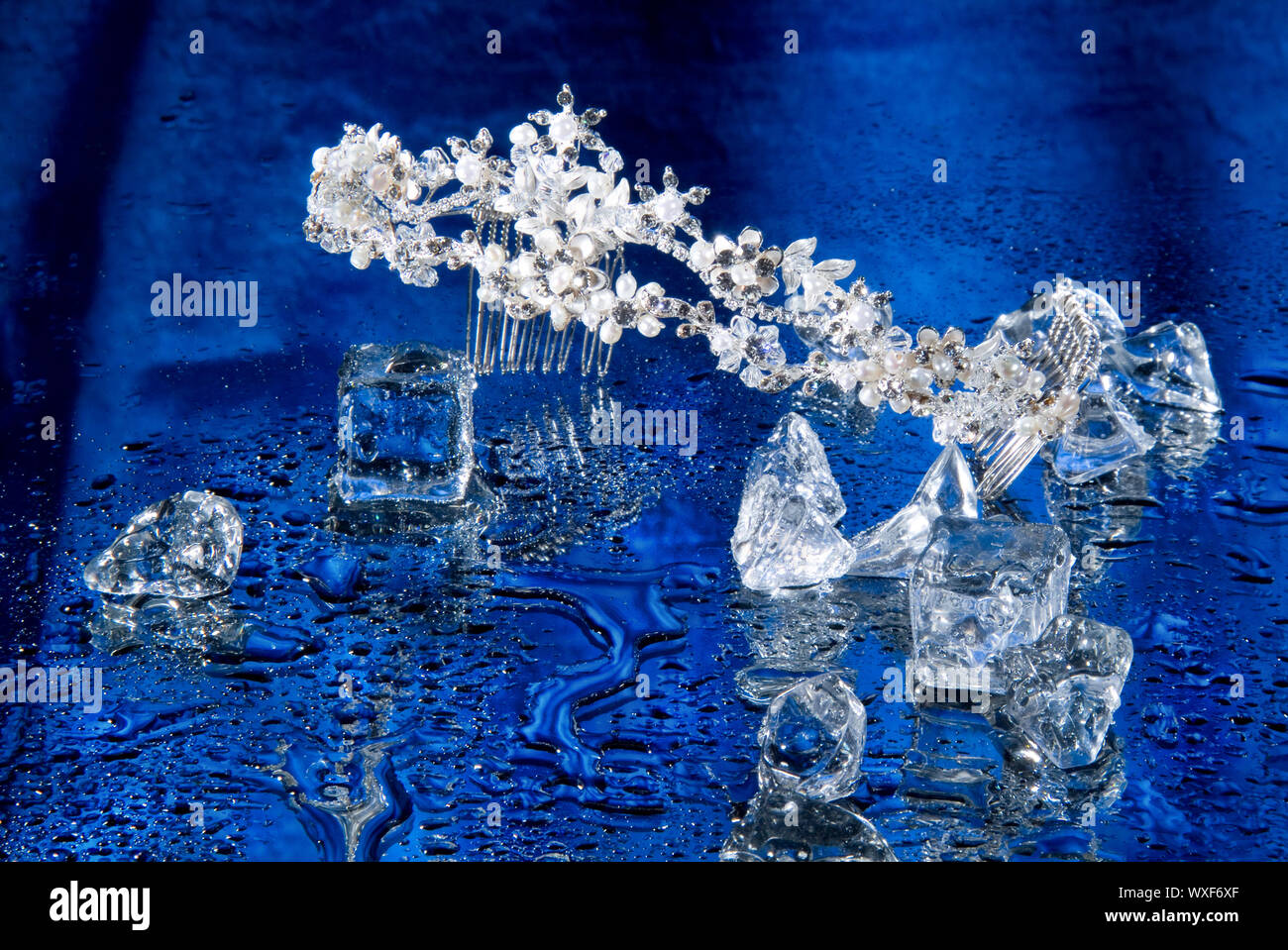 Jewelry And Ice Stock Photo - Alamy