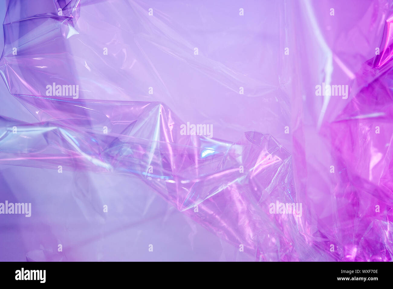 Holographic background in the style of the 80-90s. Real texture of ...