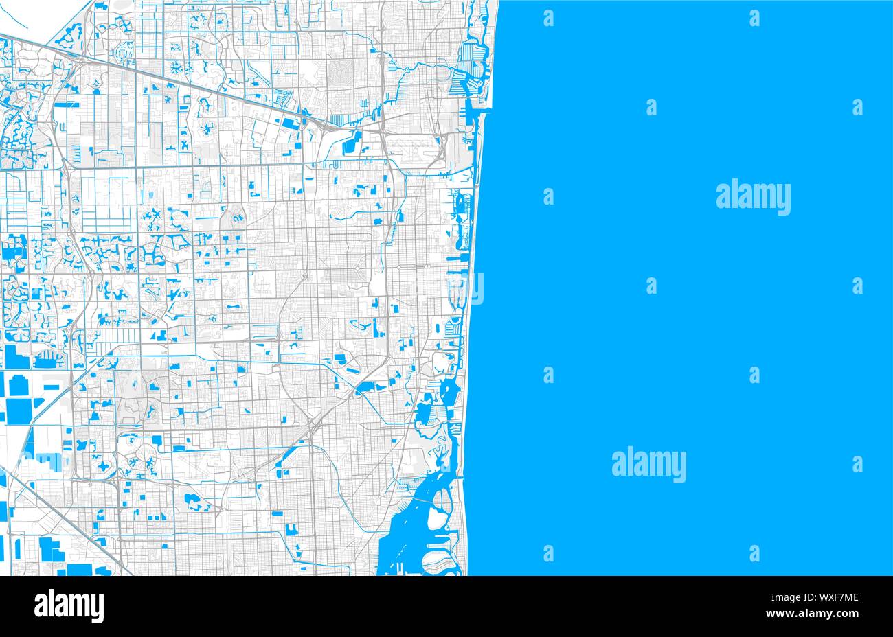 Map Hollywood Florida