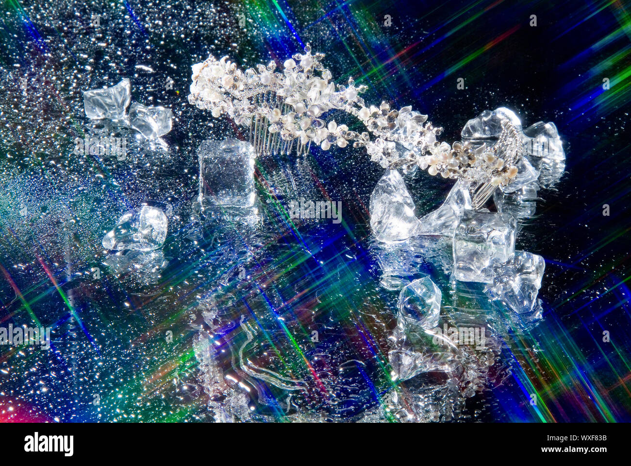 Jewelry And Ice Stock Photo - Alamy