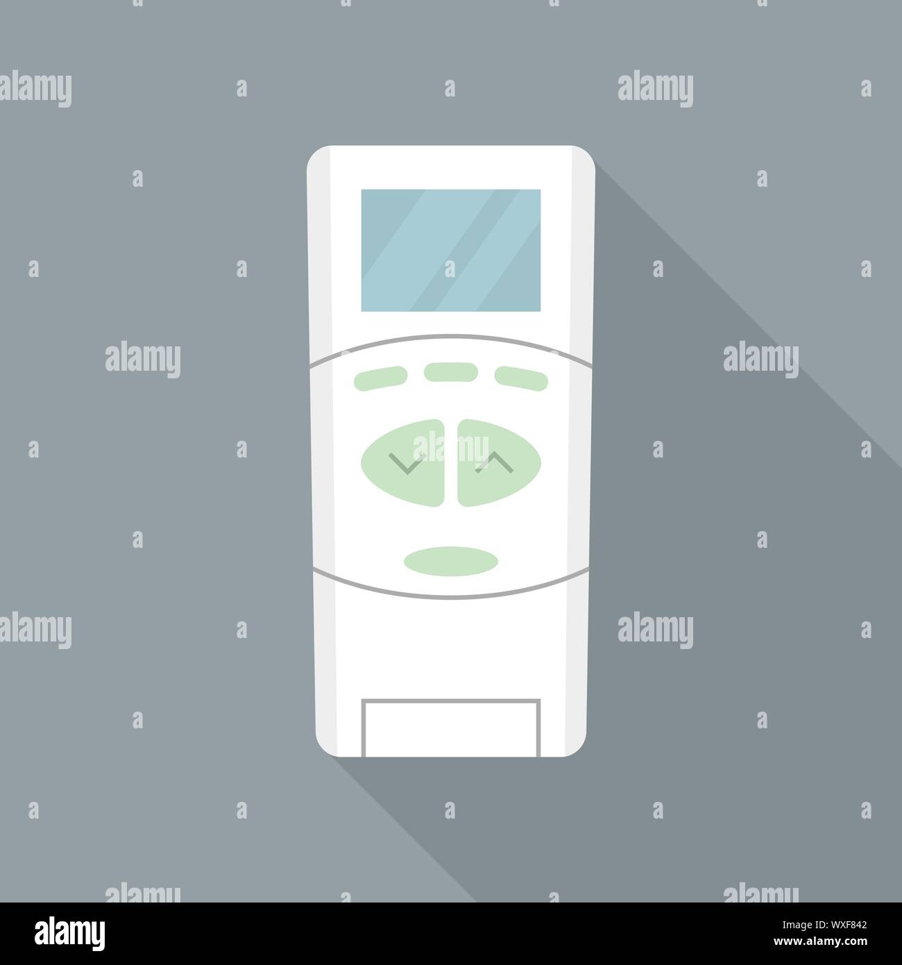 Air conditioner remote control icon. Flat illustration of air ...