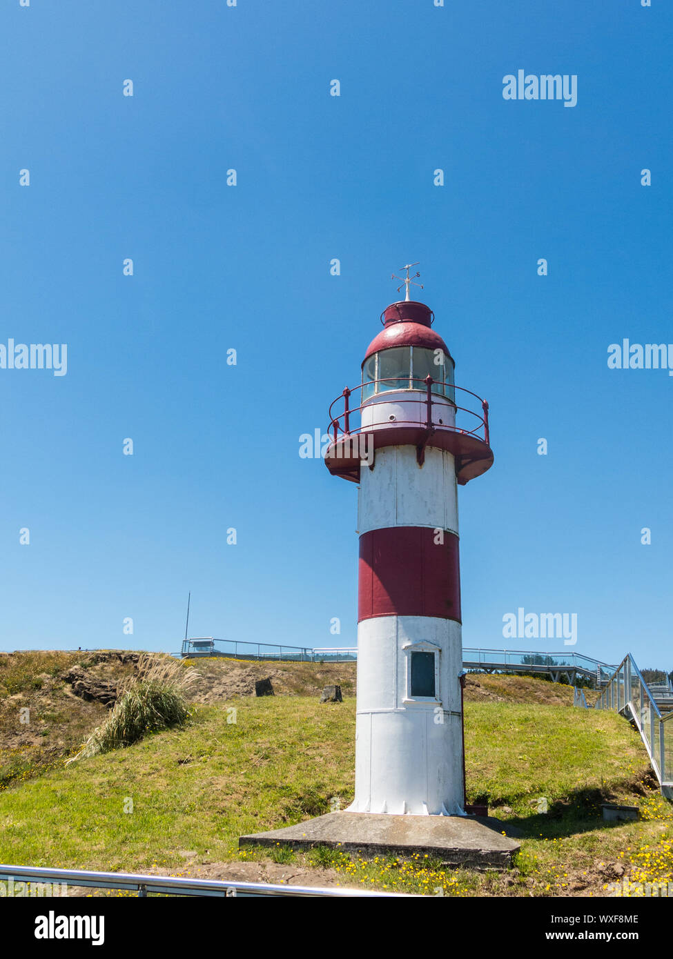 Lighthouse in Niebla, Valdivia, Chile. Lighthouse in the Spanish ...