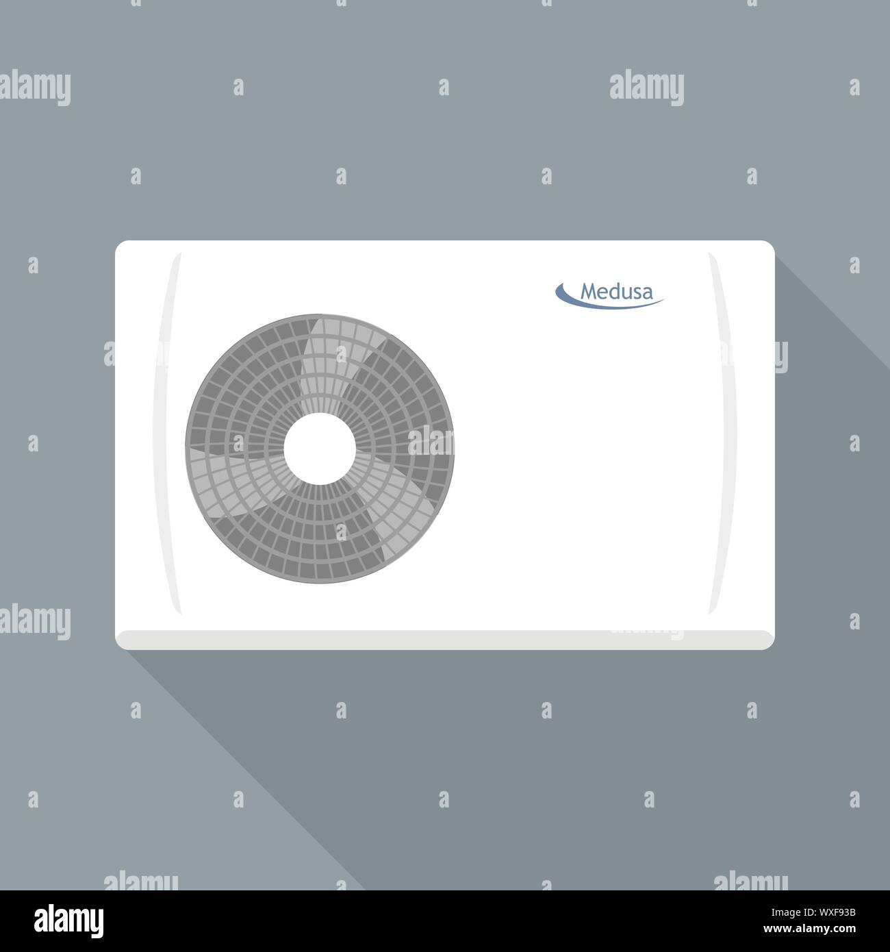 Smart fan conditioner icon. Flat illustration of smart fan conditioner ...