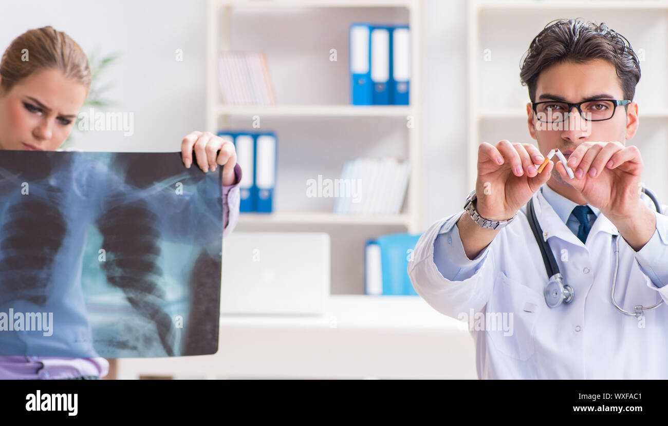 Doctor examining x-ray images of patient Stock Photo - Alamy