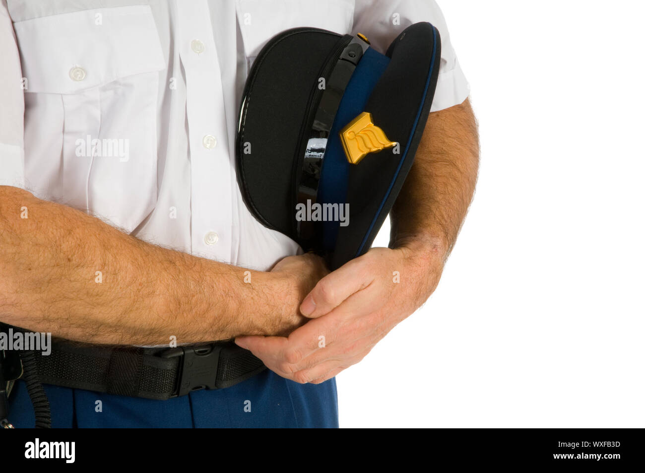 Hat of a police man Stock Photo - Alamy