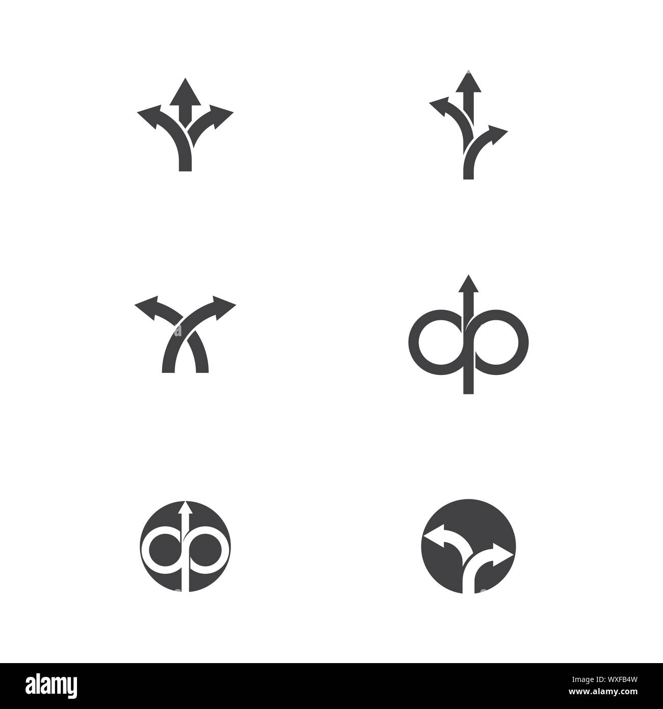 Way vector icon illustration design template Stock Vector Image & Art ...