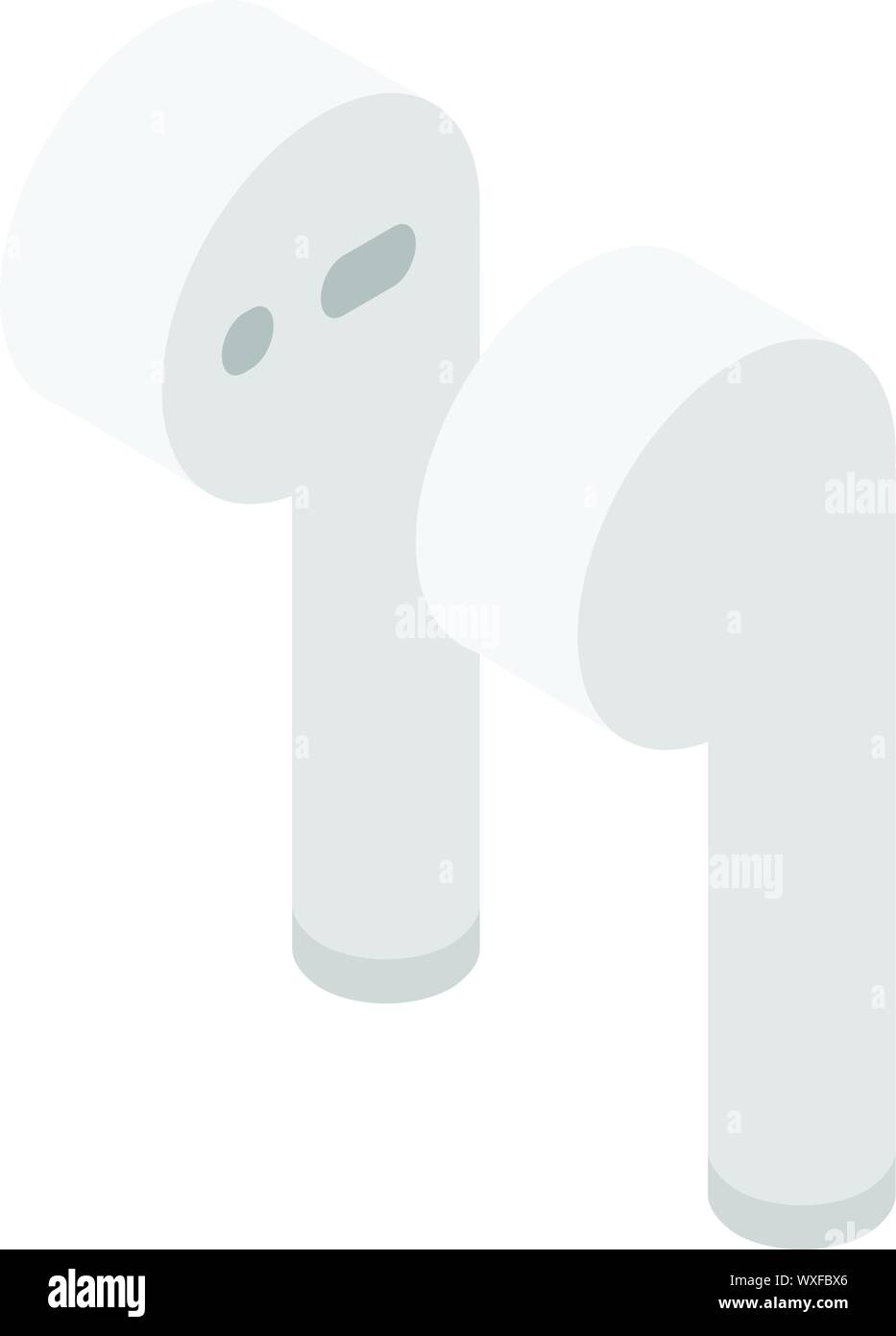 Airpods icon. Isometric of airpods vector icon for web design isolated ...