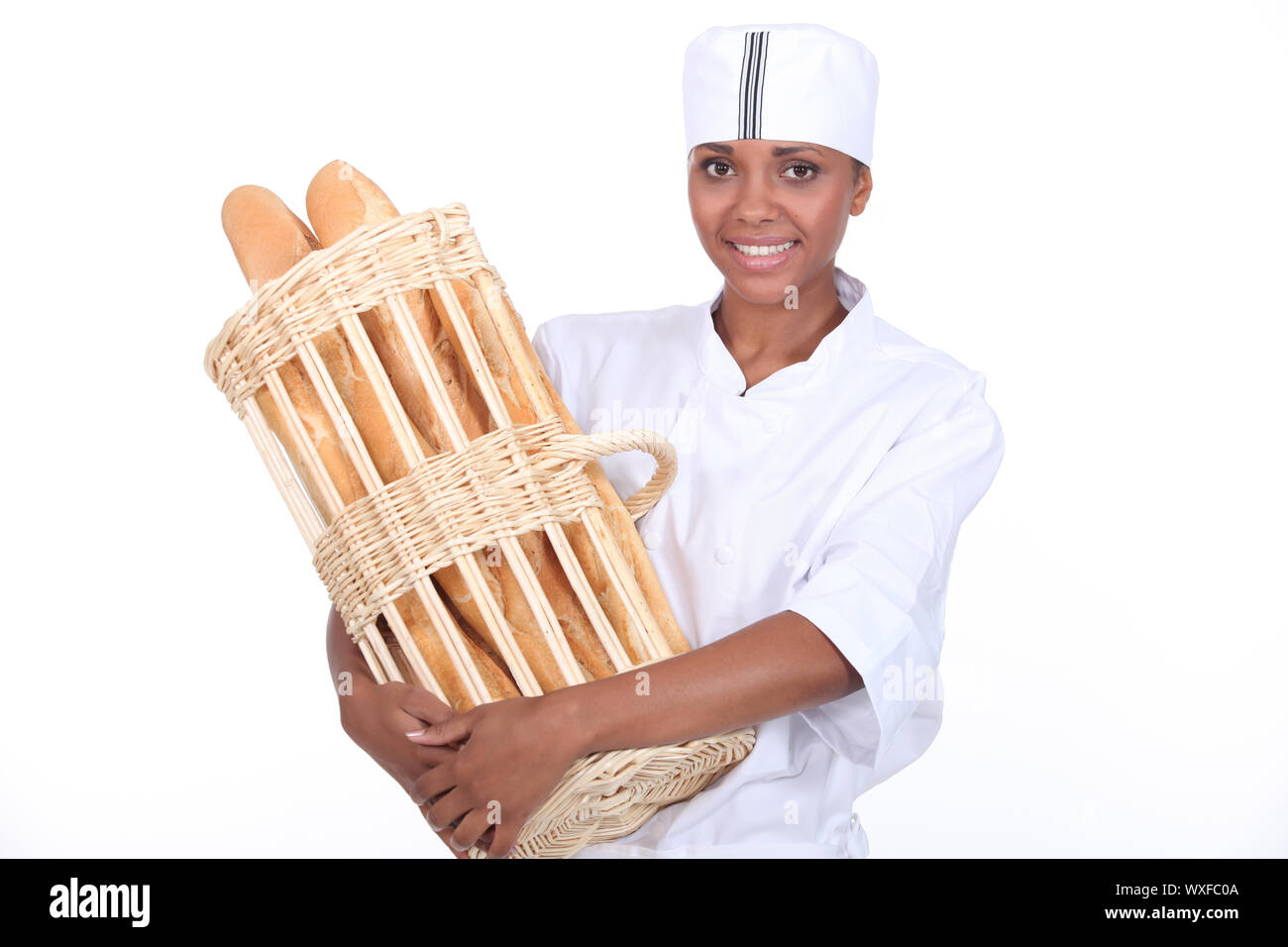 American chef baker cook basket hi-res stock photography and images - Alamy