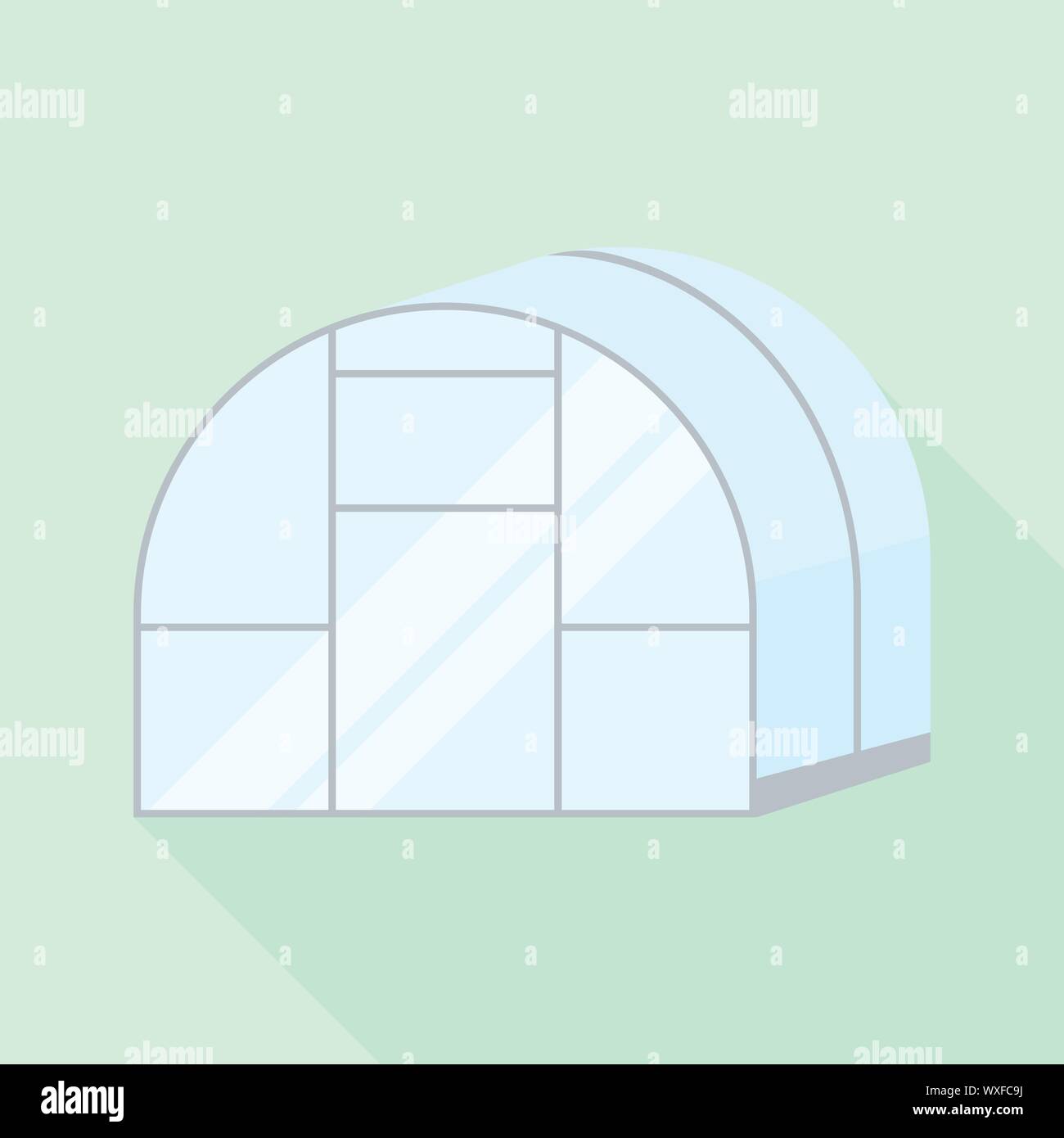 Greenhouse icon. Flat illustration of greenhouse vector icon for web ...