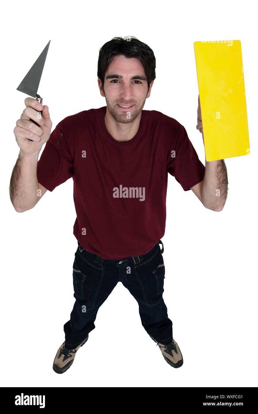 Mortar trowels hi-res stock photography and images - Alamy