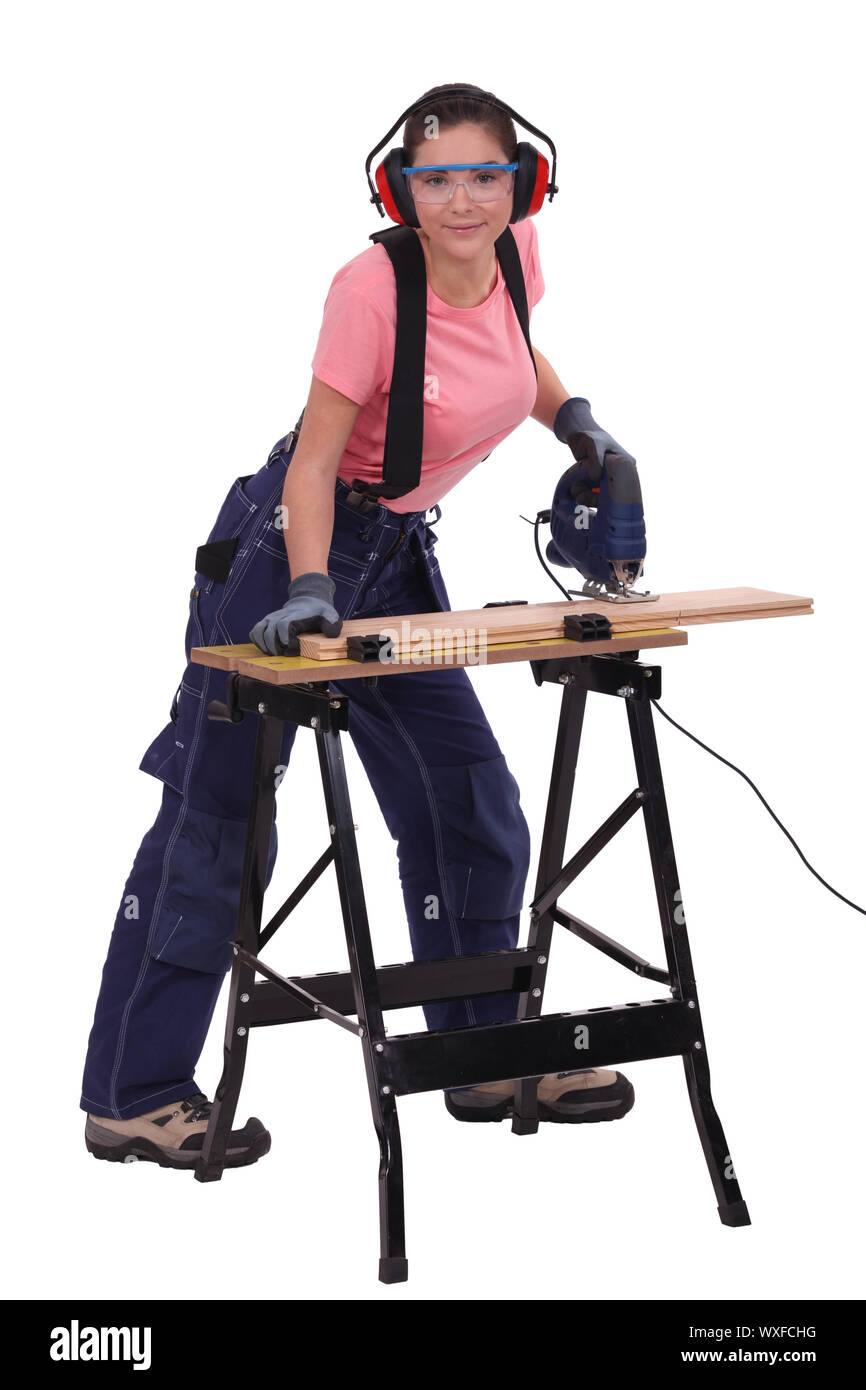 Hand band saw fabric hi-res stock photography and images - Alamy