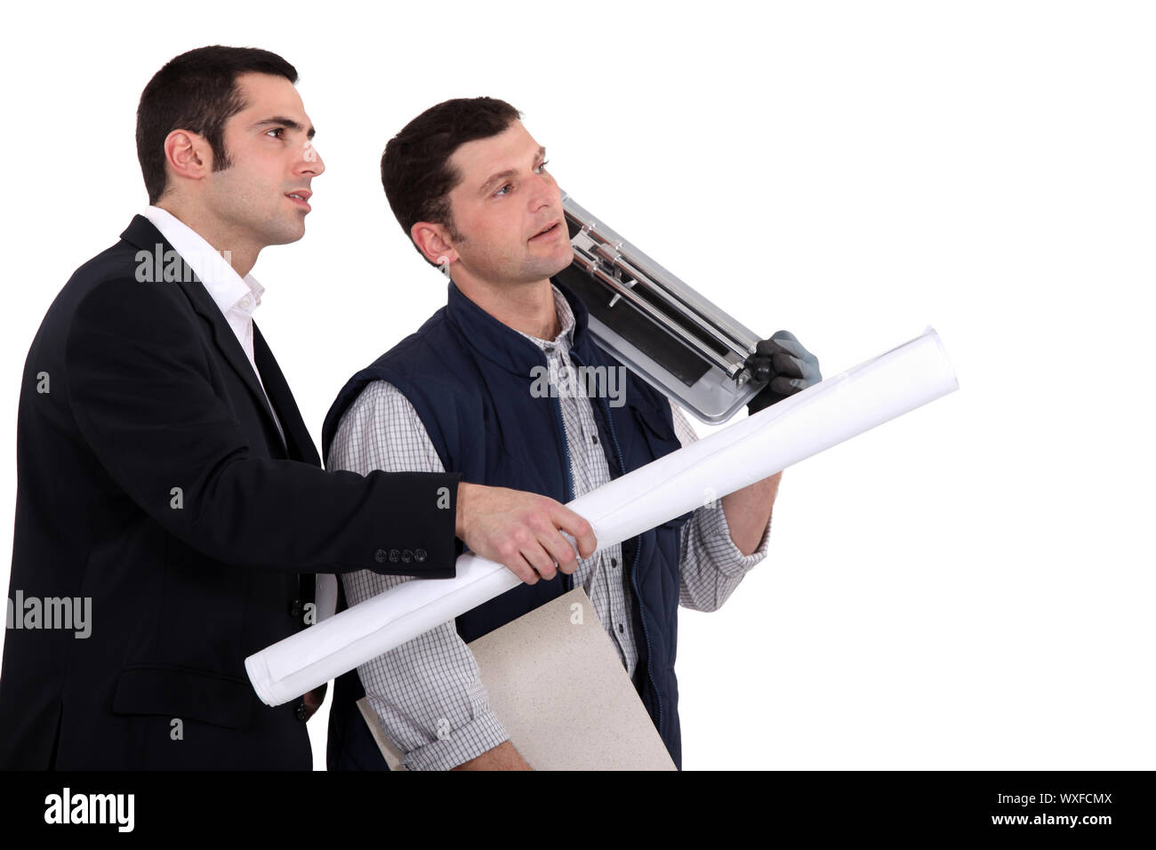 architect and architect discussing Stock Photo - Alamy