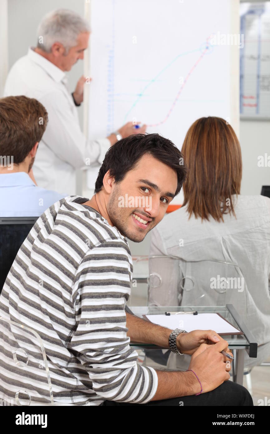 Business studies student Stock Photo - Alamy