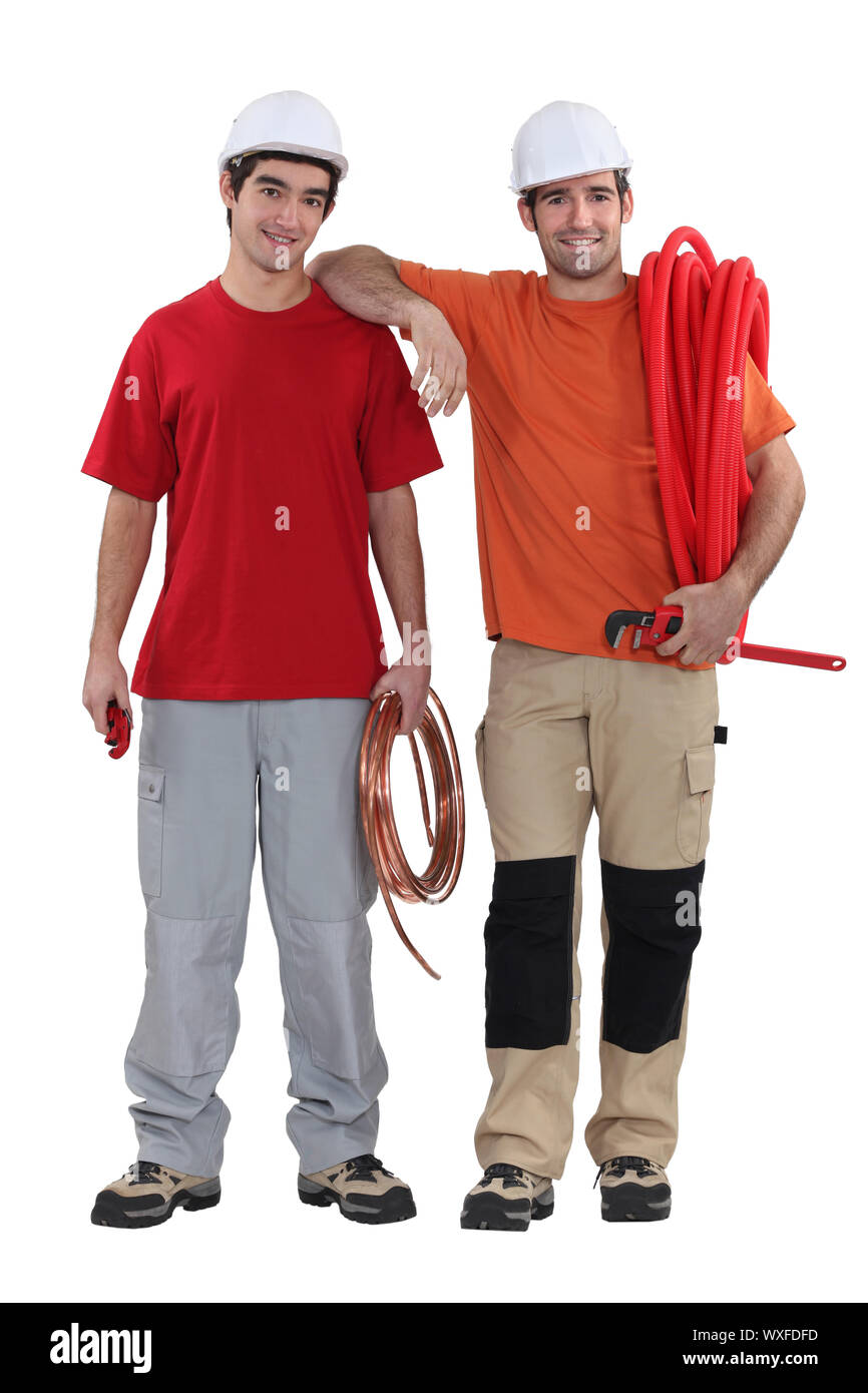 Team of plumbers hi-res stock photography and images - Alamy