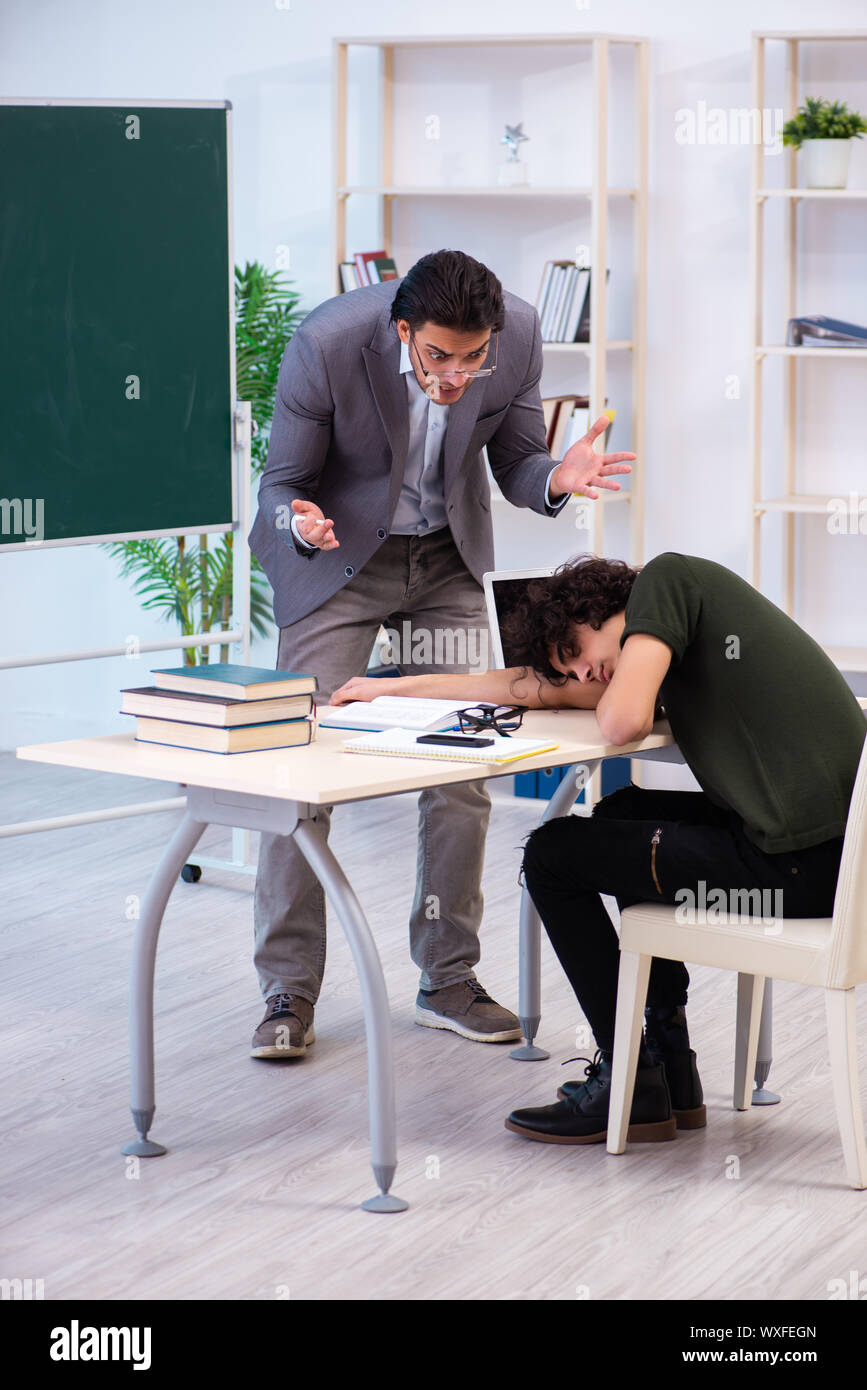 Lazy student and tutor hi-res stock photography and images - Alamy