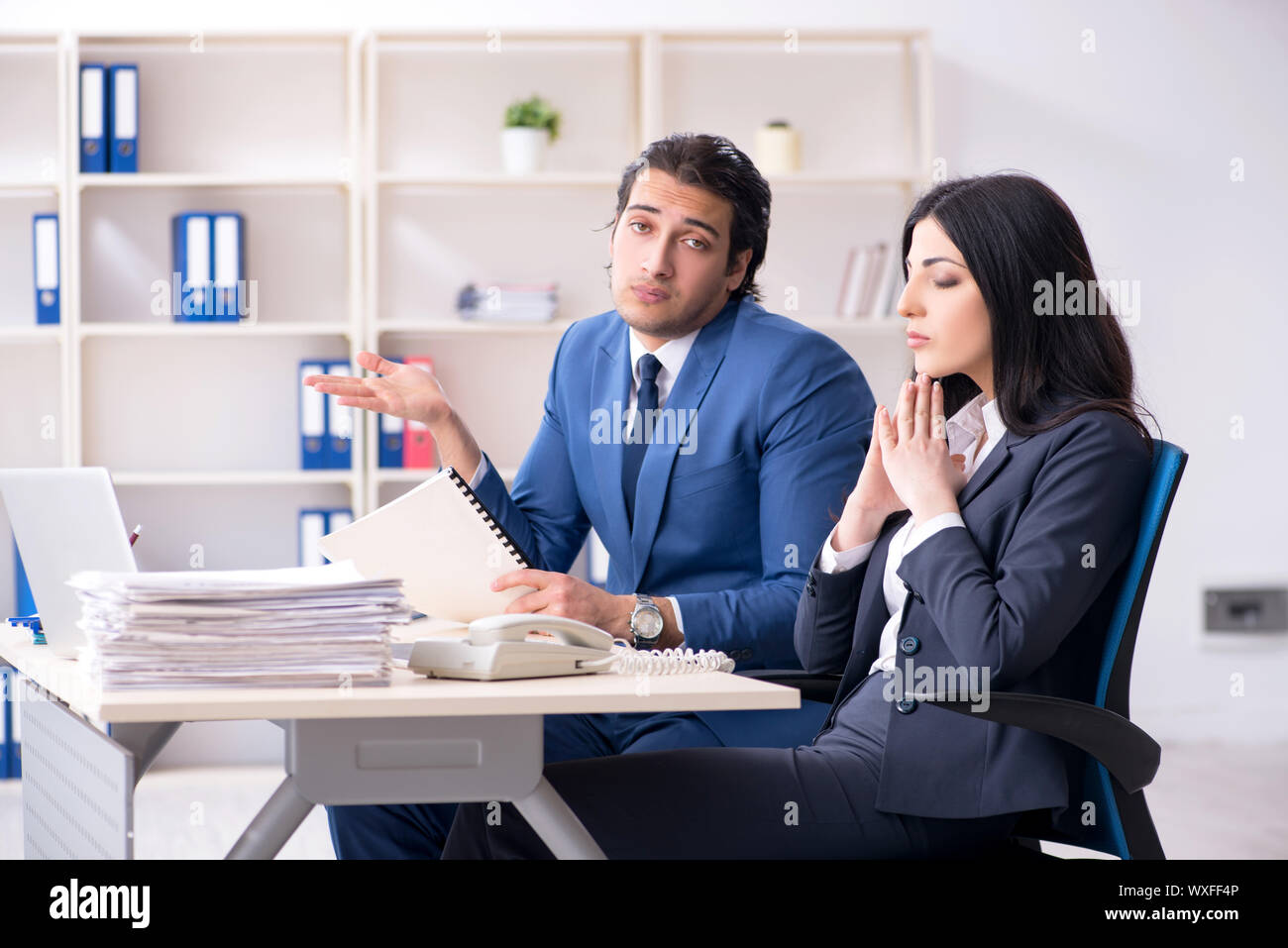 Busy workaholic worker and employees with hi-res stock photography and ...