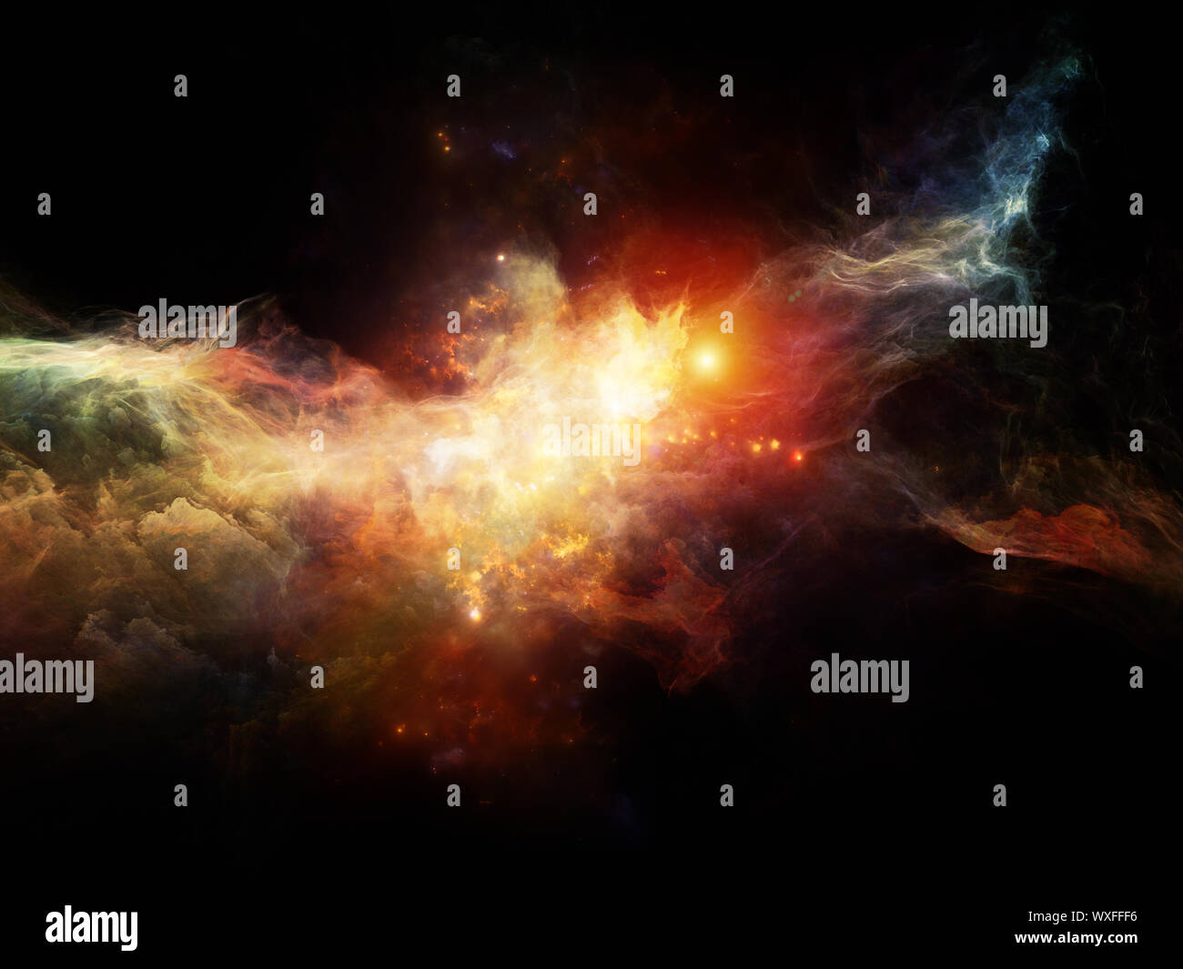 Algorithmic Cosmos series. Design composed of fractal elements as a ...