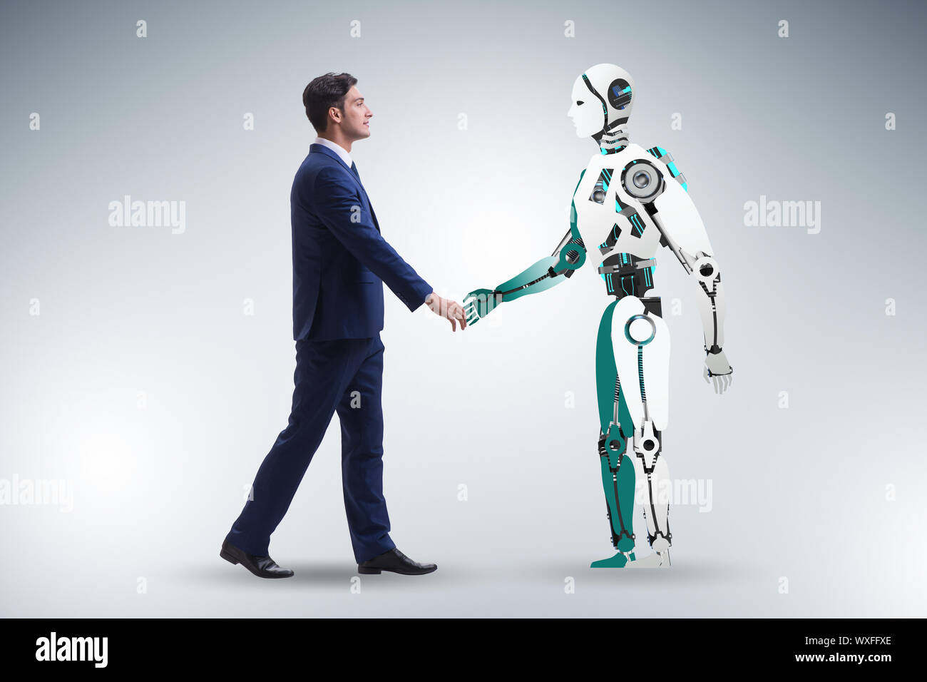 Humans and robots cooperation hi-res stock photography and images - Alamy