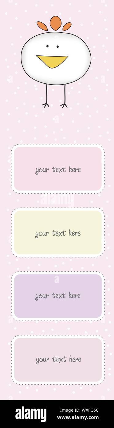 new baby announcement card with chicken Stock Vector Image & Art - Alamy