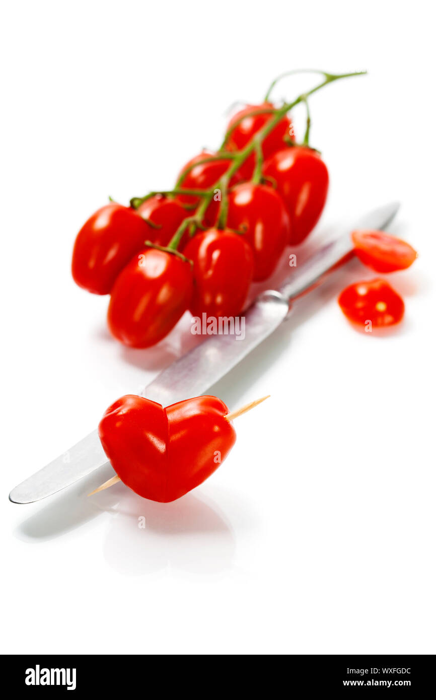 tomato heart - healthy eating concept Stock Photo - Alamy