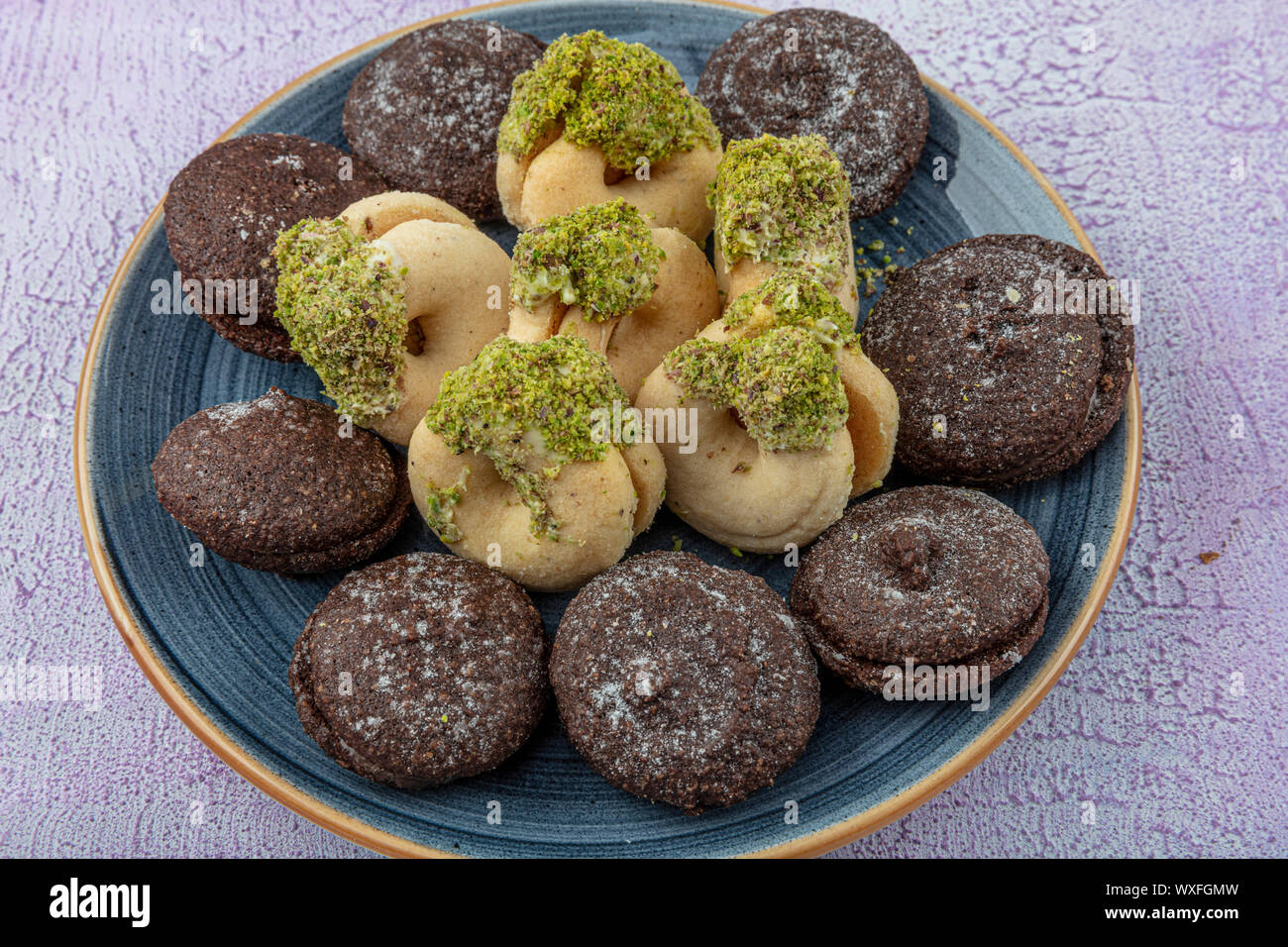 Turkish traditional sweets and cookies, candy. Bakery products. Sweet ...