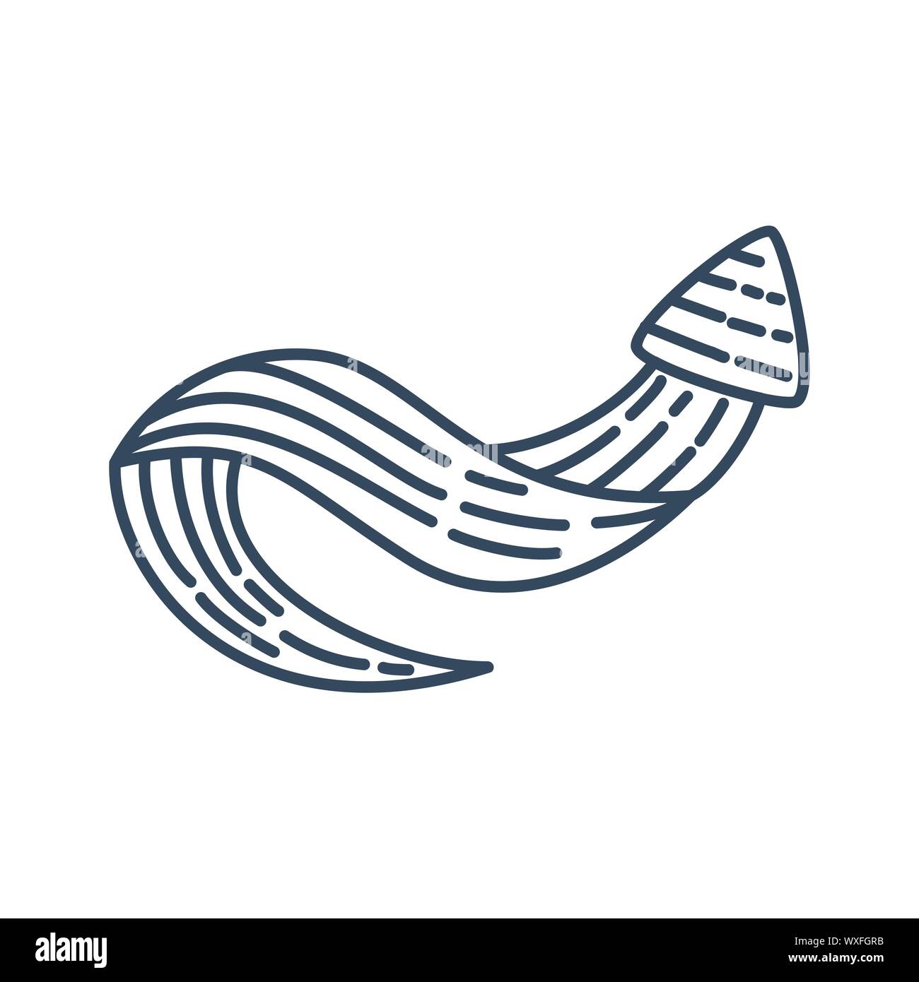 Guide Way Arrow Up Direction collection Vector outline Stock Vector ...