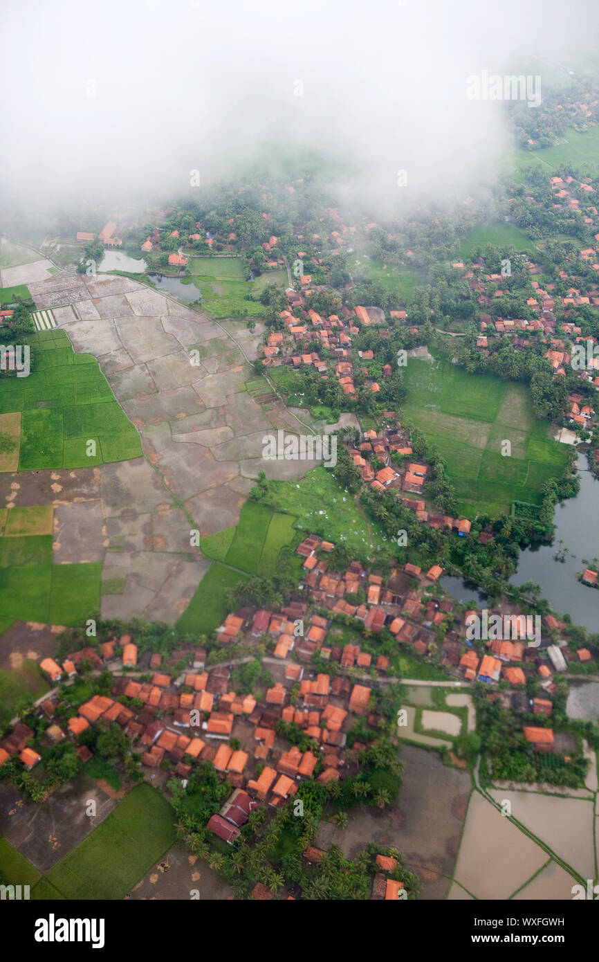 An aerial of an urban tropical area Stock Photo - Alamy