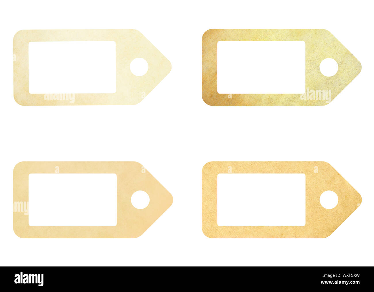 retro sales tags and labels on white background Stock Photo - Alamy