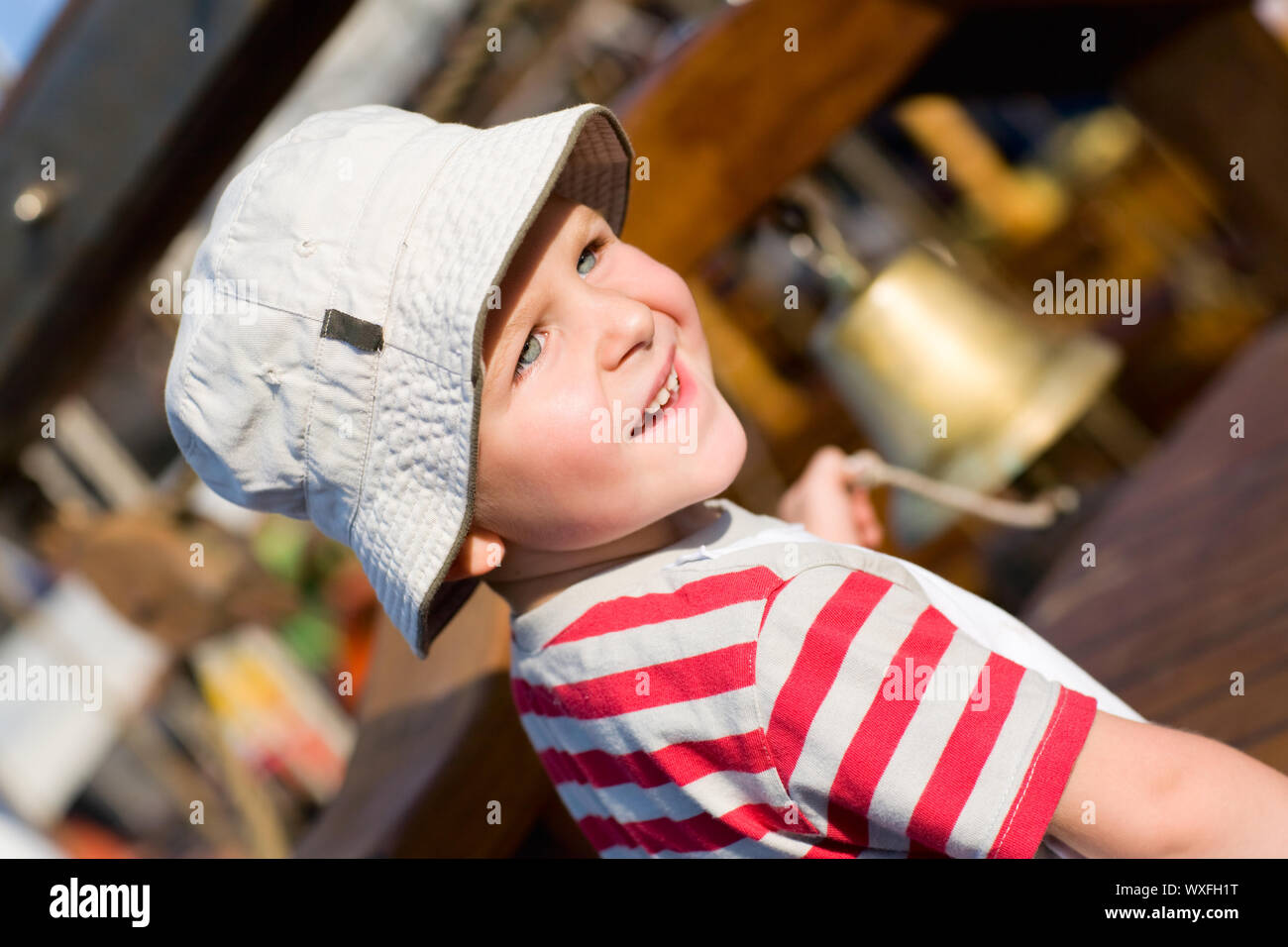 Child bell boy ringing hi-res stock photography and images - Alamy