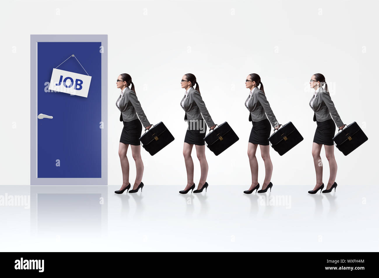 Recruitment concept with business people Stock Photo - Alamy